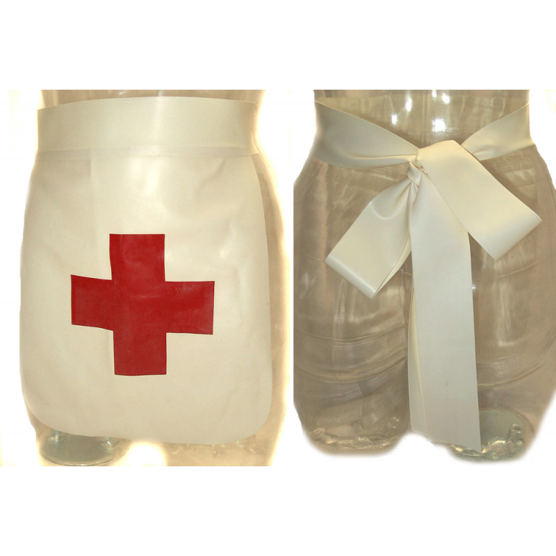 Latex Apron with Cross