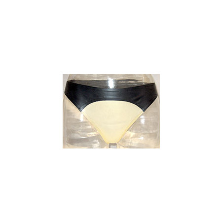 Damen Latex String ++ Kontrastfarbe vorn